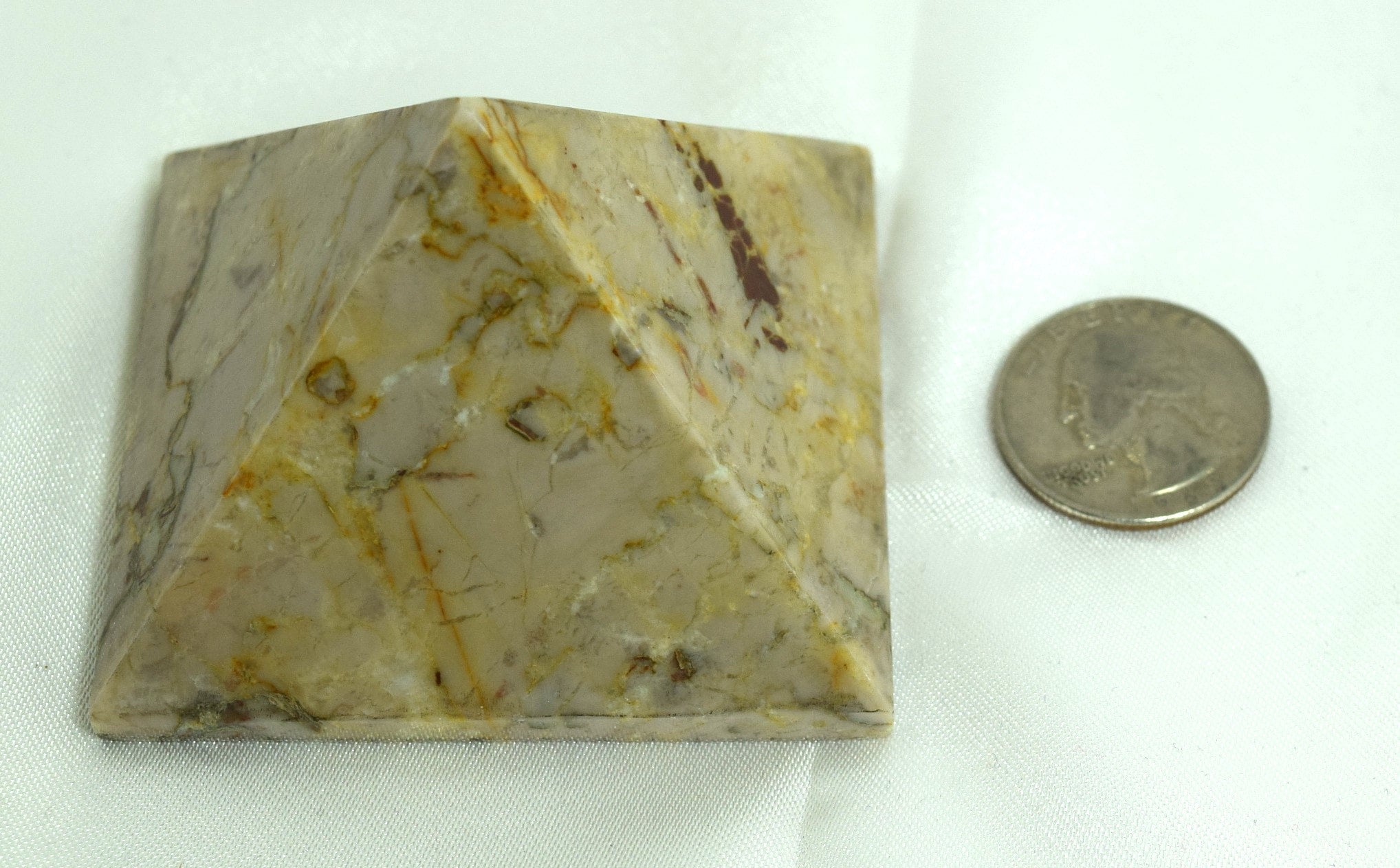 Alaskan Aphrodite Marble Pyramid | NATURE'S JEWELS Rock Shop & Lapidary ...