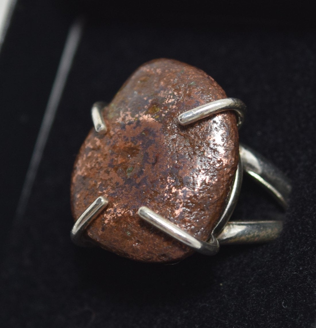 Alaskan Copper Ring in Sterling Silver | NATURE'S JEWELS Rock Shop ...